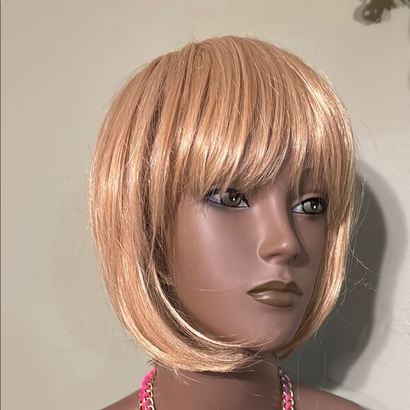 Hair | Tanblondebob Wig With Sleek Finish And Full Bangs | Poshmark